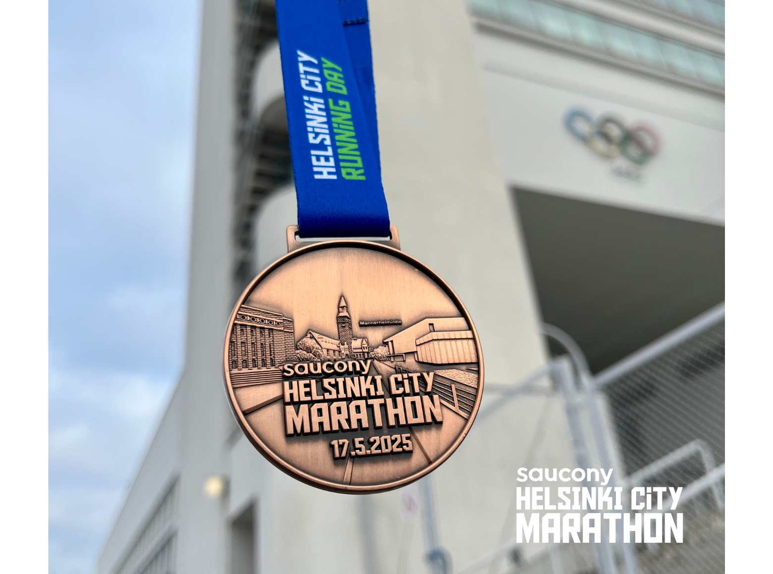 ESITTELYSSÄ SAUCONY HELSINKI CITY MARATHON 2025 -MITALI!